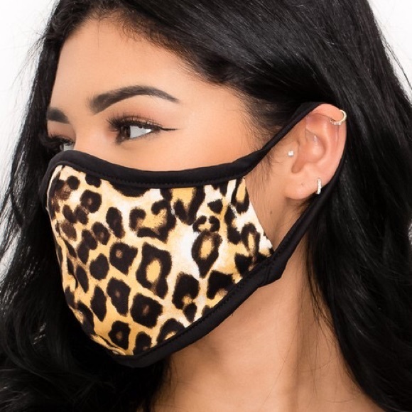 Accessories | Made In Usa Leopard Print Face Mask | Poshmark